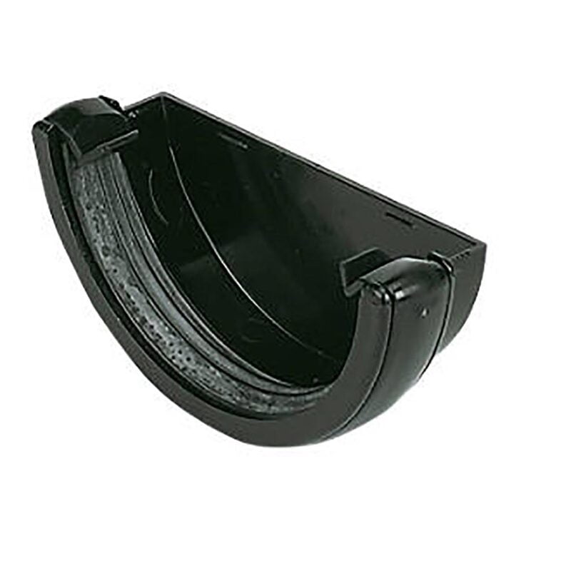 Stop End Gutter Black 112mm | 9034