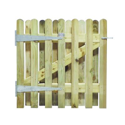Double Sided Palisade Picket Fence Panel | Rounded Top | 900mm | 1.8m ...