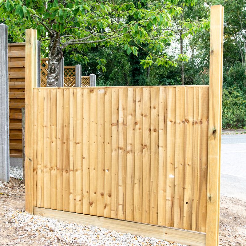 Featheredge Close Boarded Fence Panel | 1.83m | 1.83m | 1033c