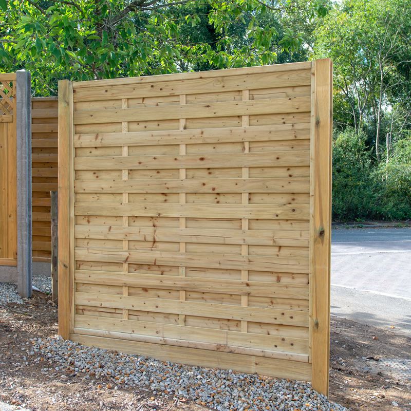 Square Horizontal Fence Panel | 1.8m | 1.8m | 1014