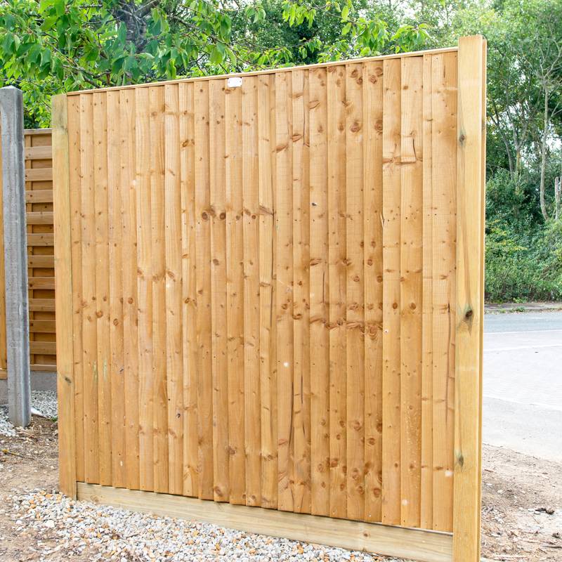 Featheredge Close Boarded Fence Panel | 1.83m | 1.83m | 1033c