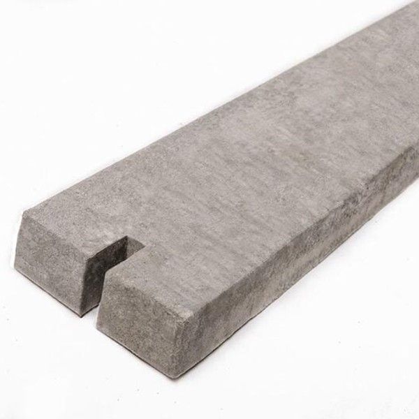 Concrete Gravel Board for Morticed Posts | 2.4m x 150mm x 50mm | 4023