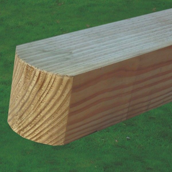 Planed Rounded Top Fence Post | 1.35m | Non Morticed | 2031